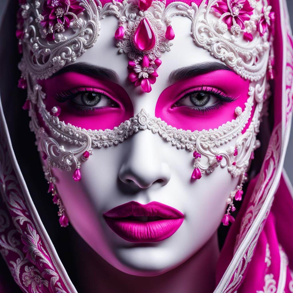 Whole face masked woman - AI Generated Artwork - NightCafe Creator