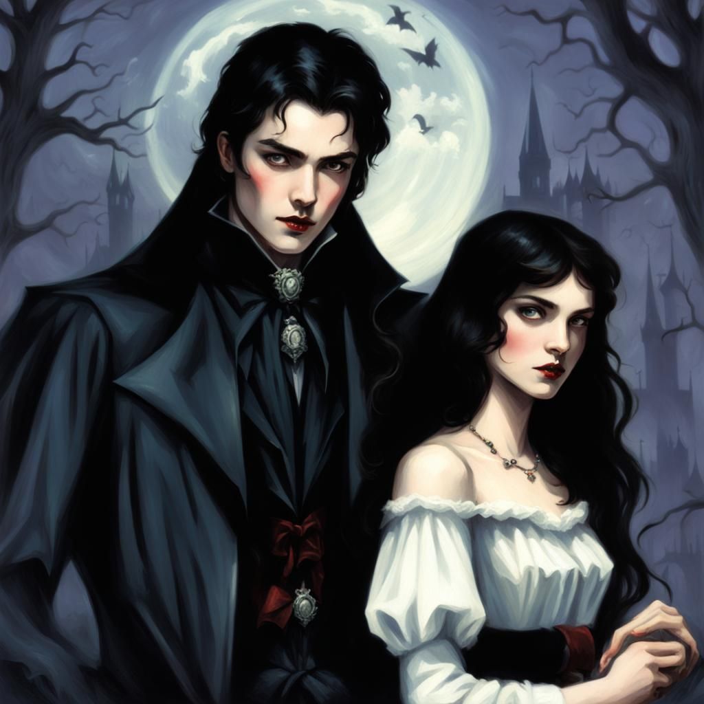 vampire siblings - AI Generated Artwork - NightCafe Creator