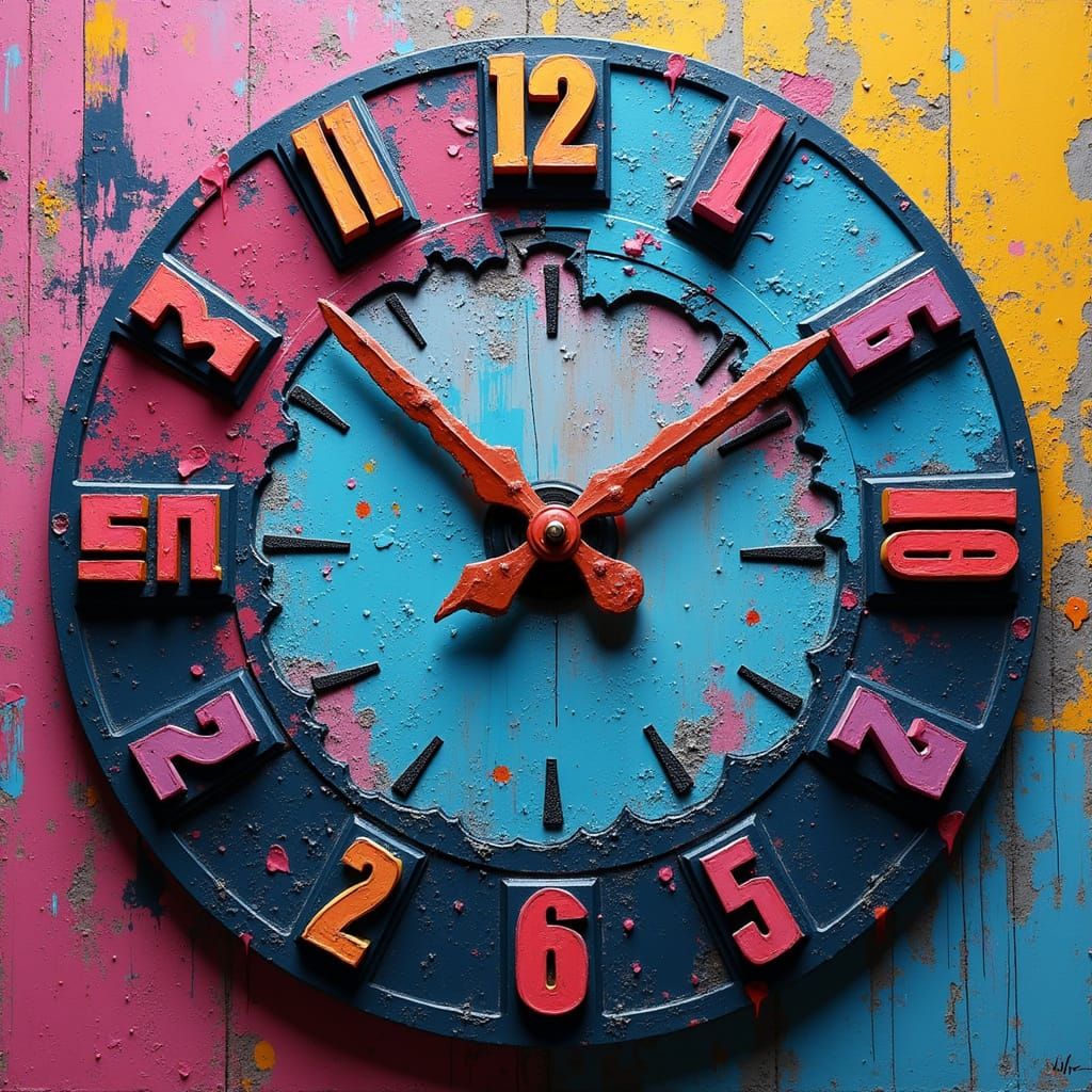 It's 10:10 as on every AI-drawn clock