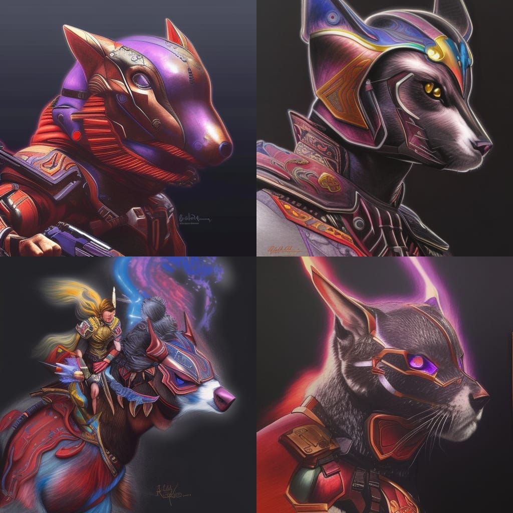 half-rabbit and half-bear female mercenary, glaube, liebe, hoffnung ...