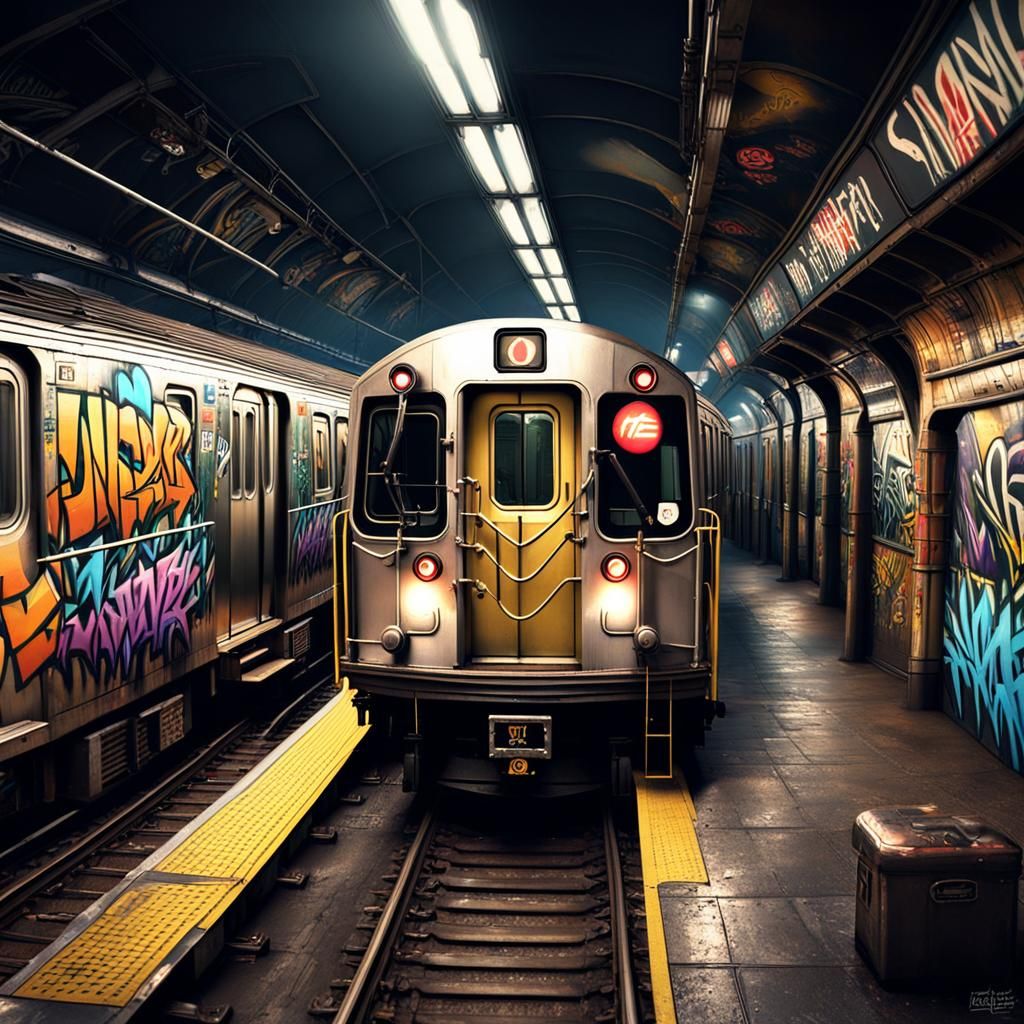 New York Subway - AI Generated Artwork - NightCafe Creator