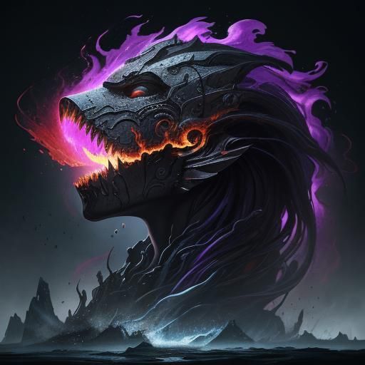 A mesmerising visionary landscape made from fire - AI Generated Artwork ...