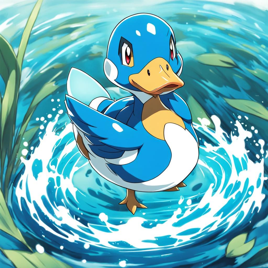 Water-type Pokemon starter, mallard, - AI Generated Artwork - NightCafe ...
