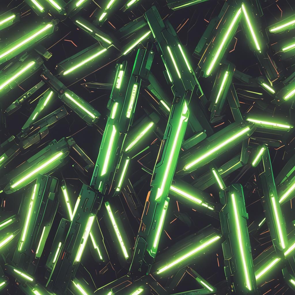 glowing green radioactive nuclear waste - AI Generated Artwork ...