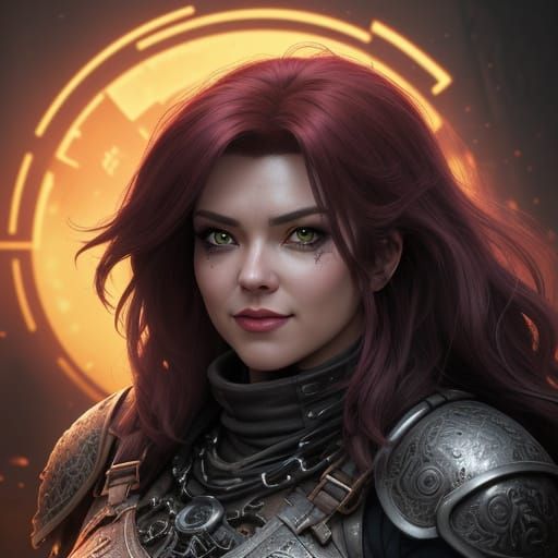 Warhammer 40k. A dwarf paladin dressed in chain armor and carrying a ...