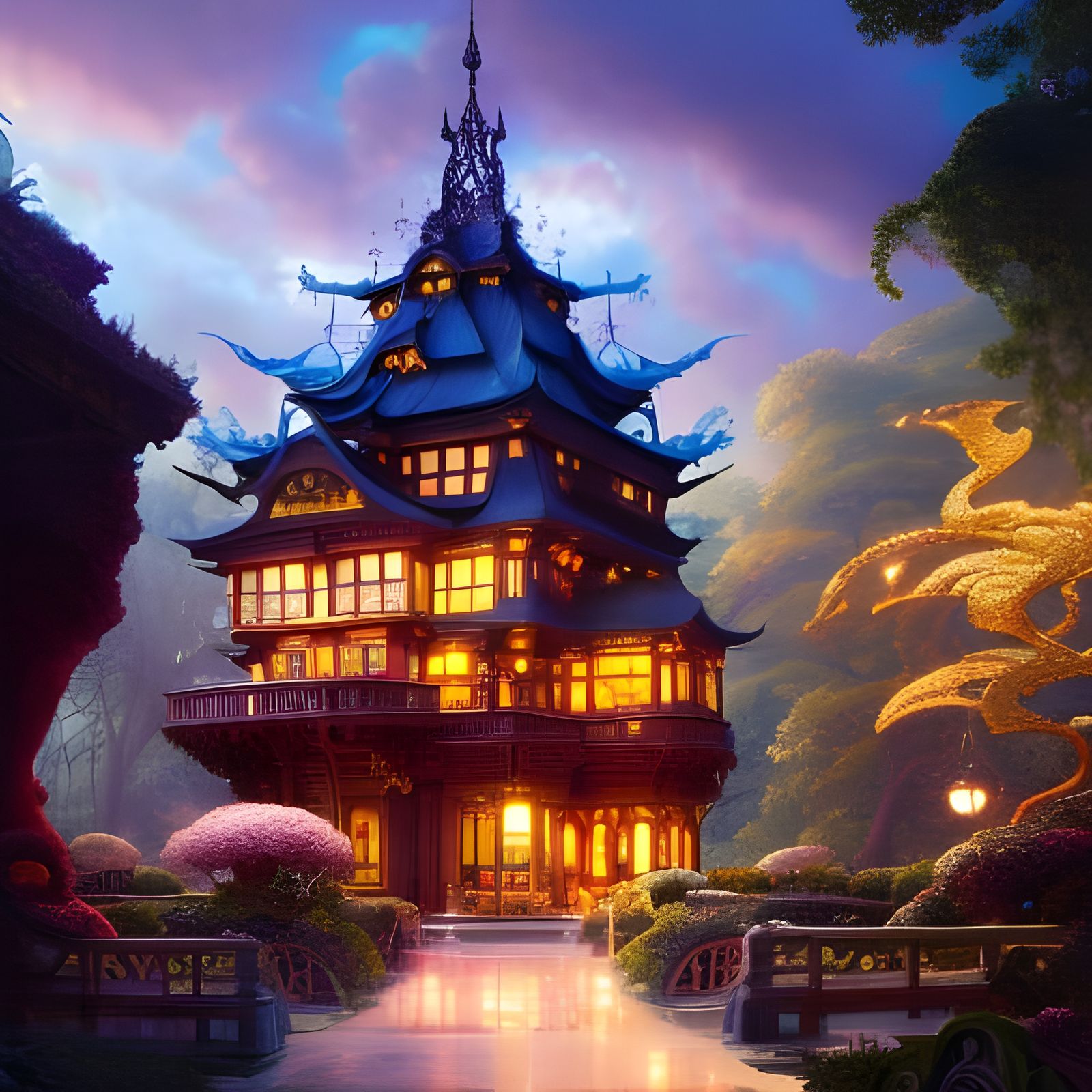 Dream Castle - AI Generated Artwork - NightCafe Creator