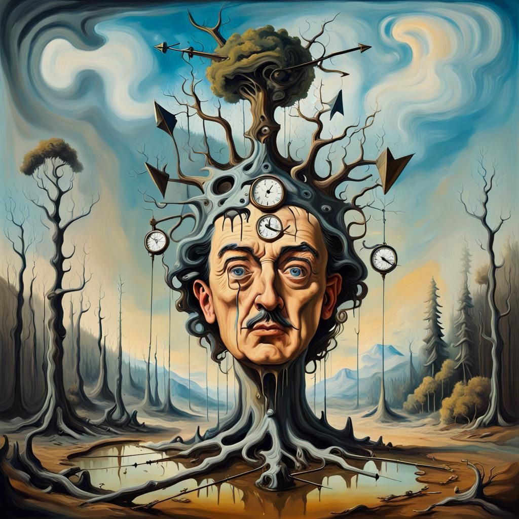 A forest with melting trees. Open Prompt - AI Generated Artwork ...