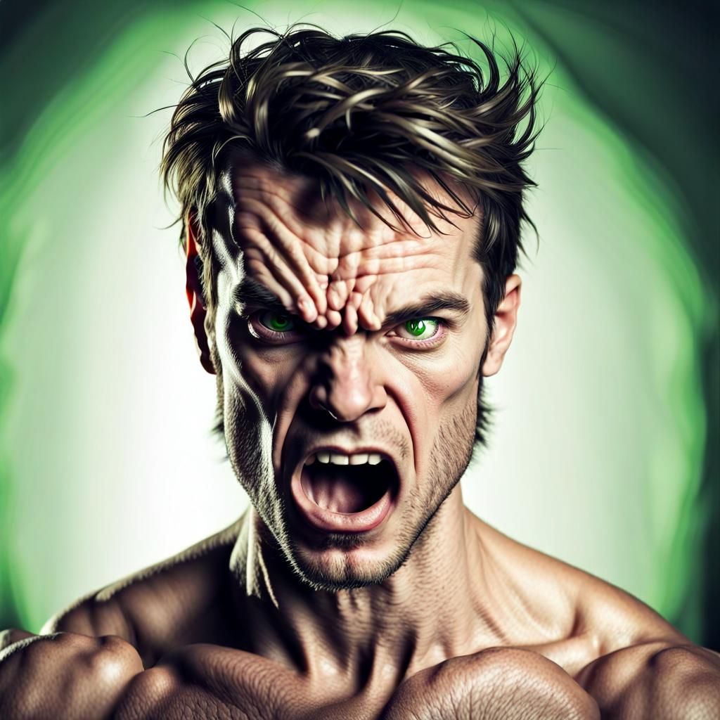 Furious man - AI Generated Artwork - NightCafe Creator