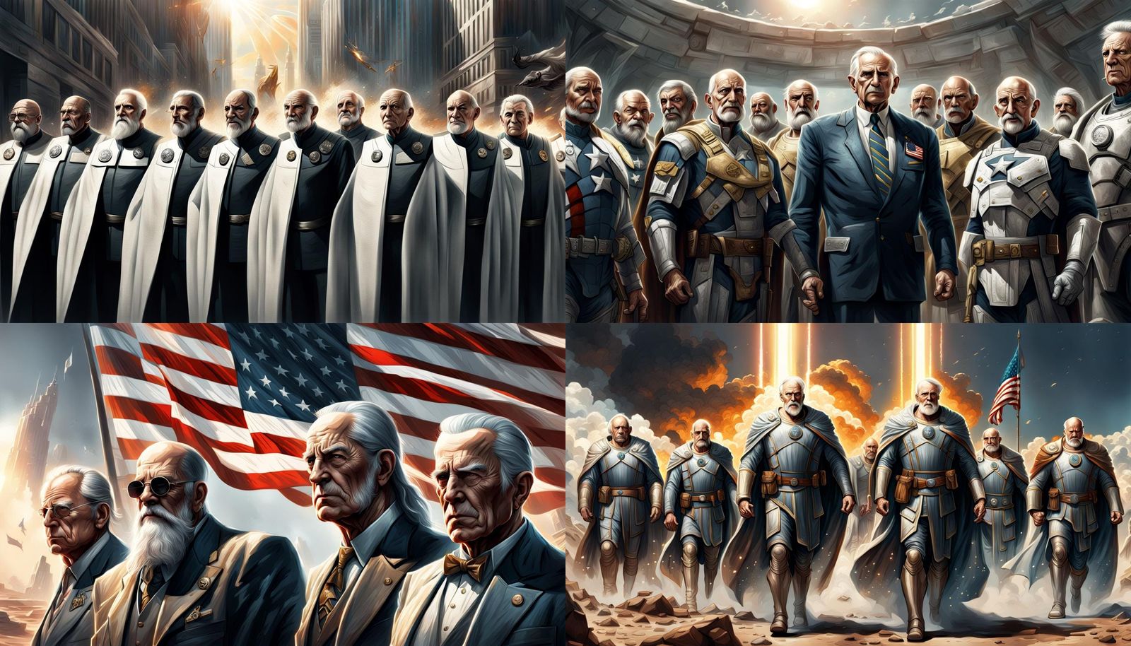 old white men of America, 8k resolution concept art, kinetic, full ...