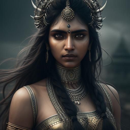 Tribal Girl - AI Generated Artwork - NightCafe Creator