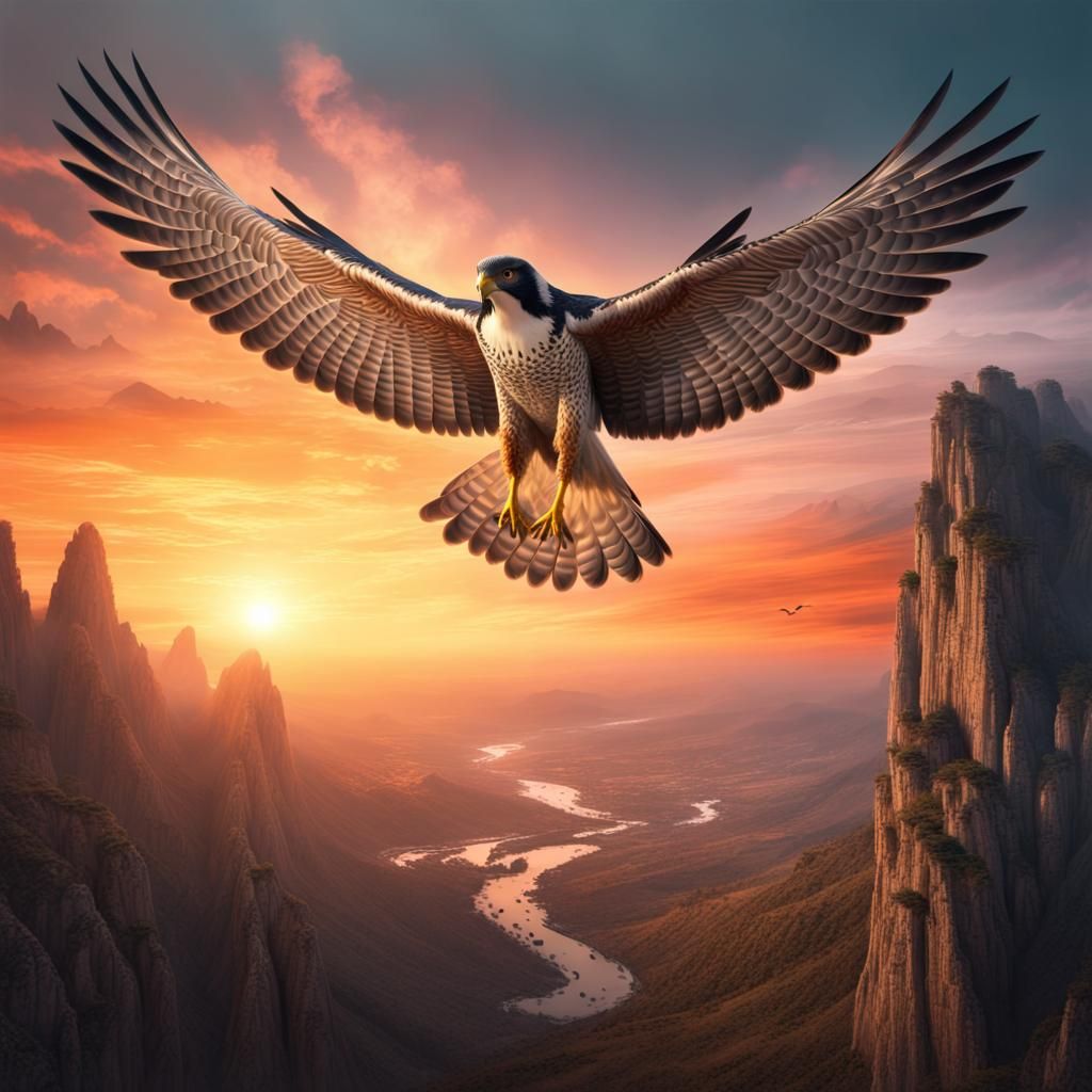 Falcon - AI Generated Artwork - NightCafe Creator