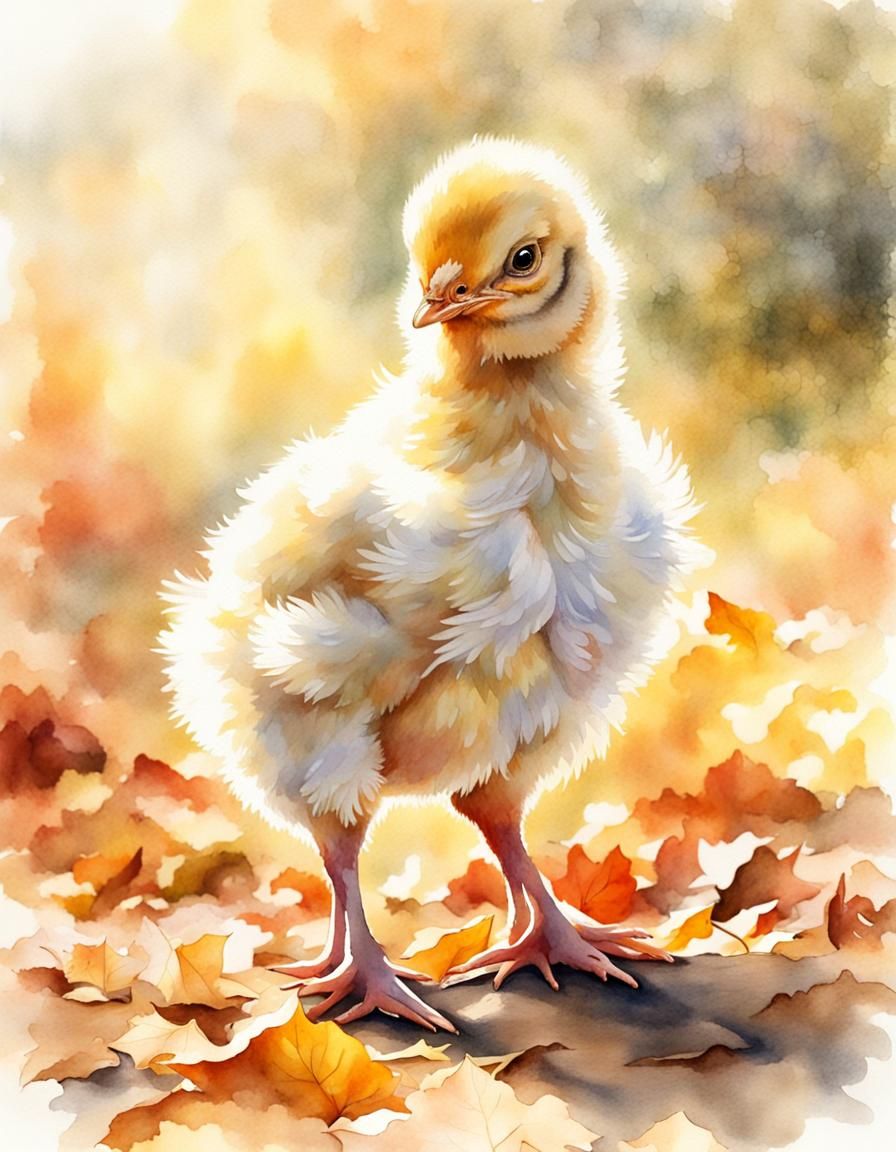 a very simple hyper realistic watercolor drawing of the loveliest cute ...