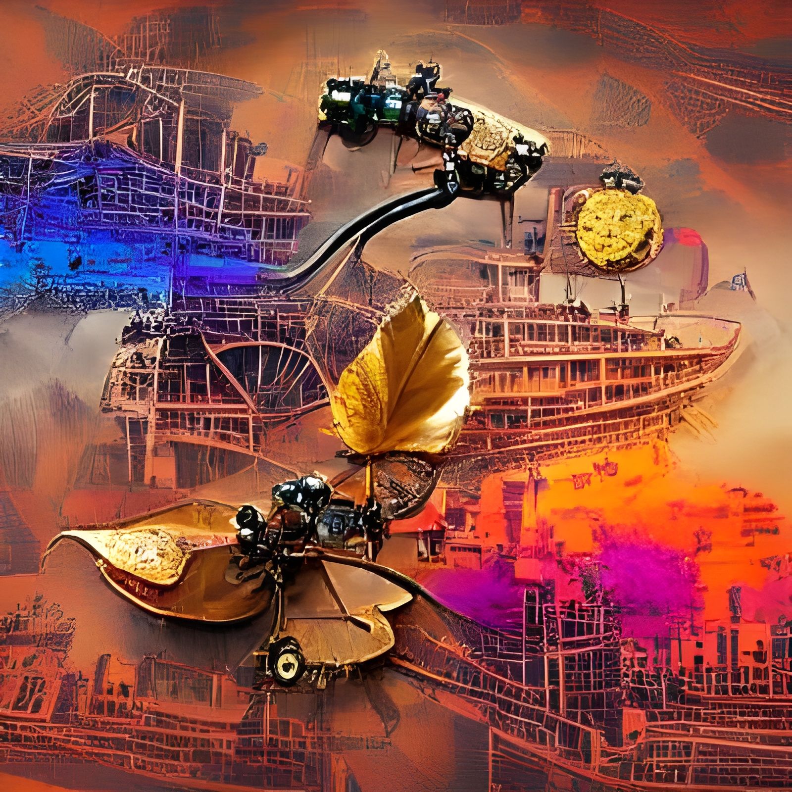 2021 followed behind 2022 - AI Generated Artwork - NightCafe Creator