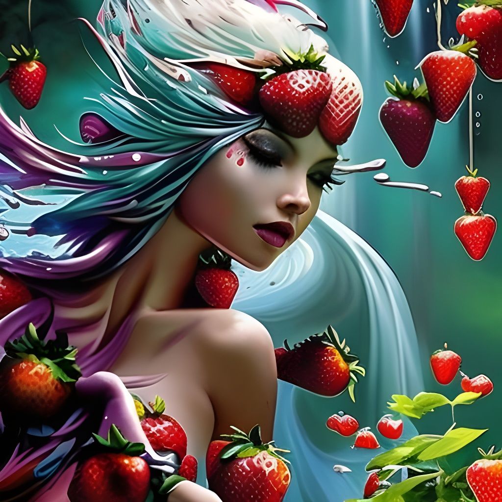 Strawberry elf - AI Generated Artwork - NightCafe Creator