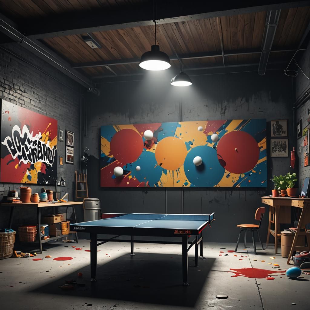 ping-pain pong-ting - AI Generated Artwork - NightCafe Creator