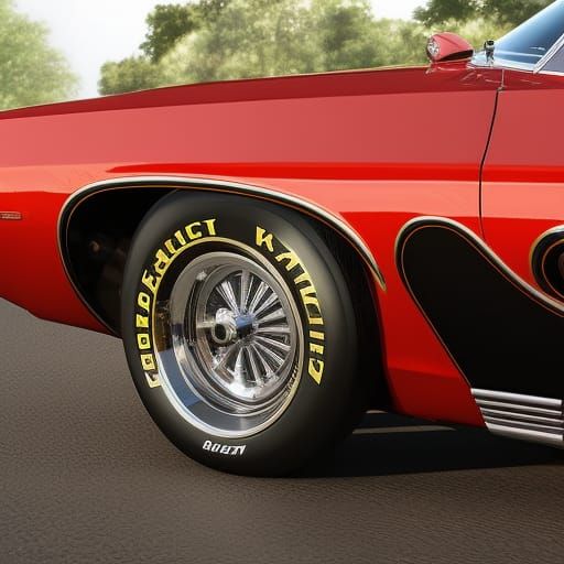 Vintage muscle car - AI Generated Artwork - NightCafe Creator