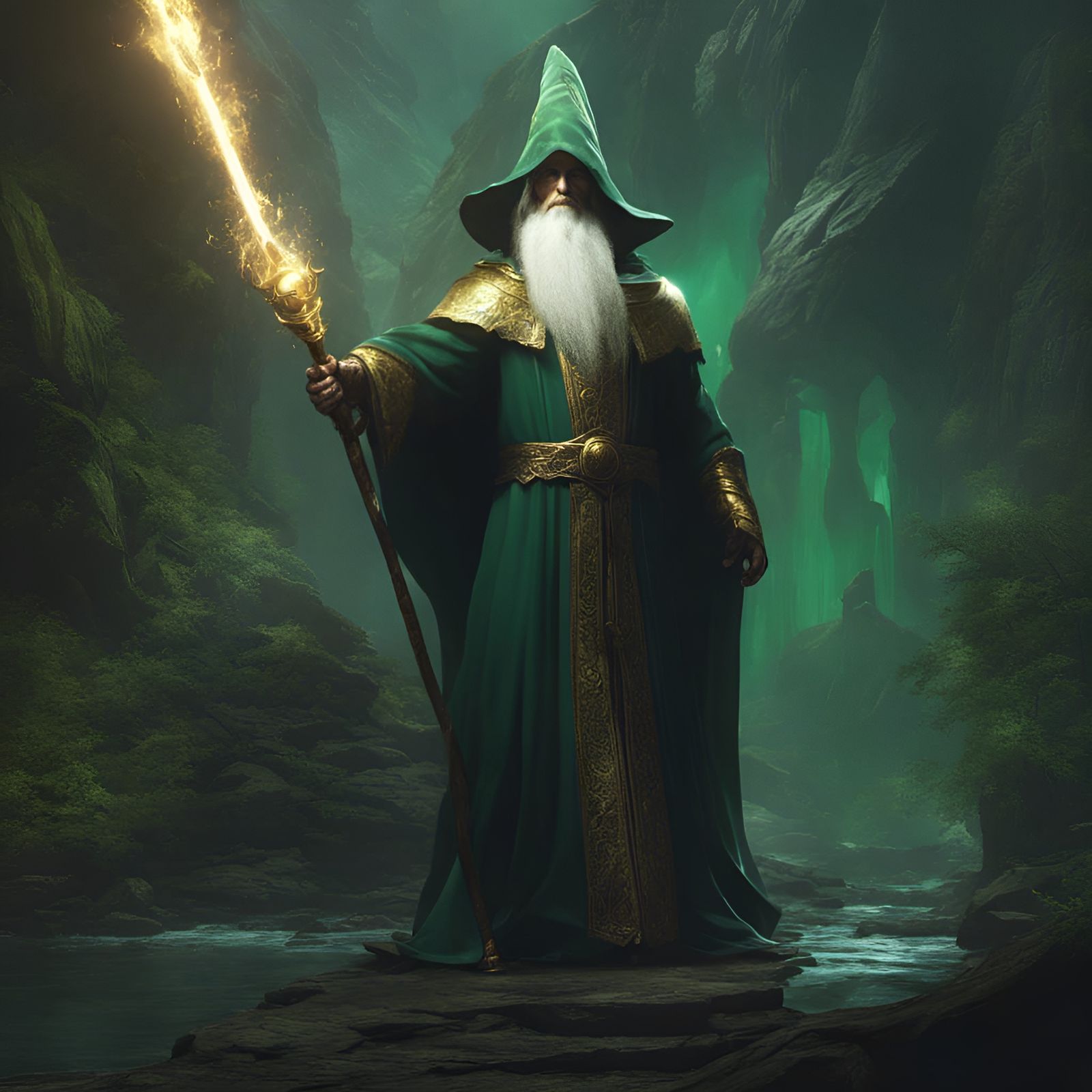 The wizard from the emerald kingdom - AI Generated Artwork - NightCafe ...