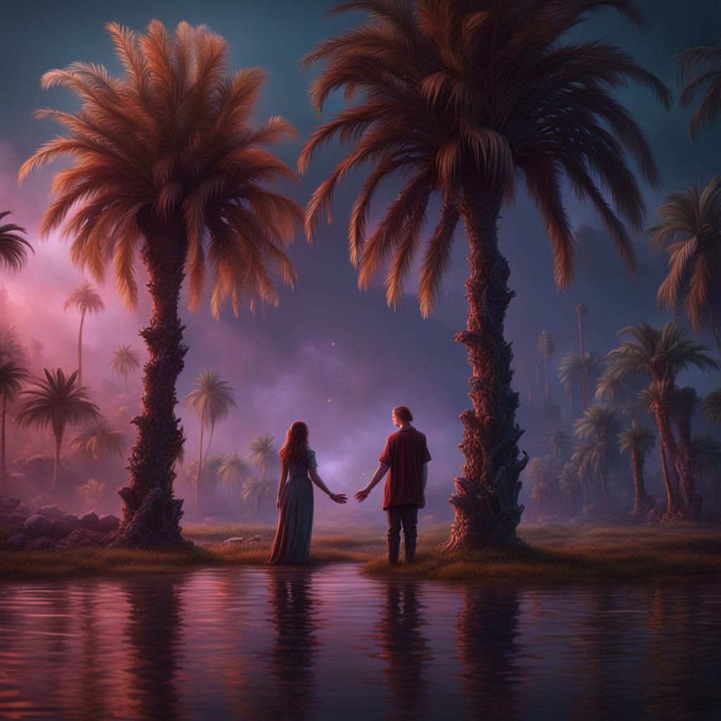 Fading love, fading paradise - AI Generated Artwork - NightCafe Creator