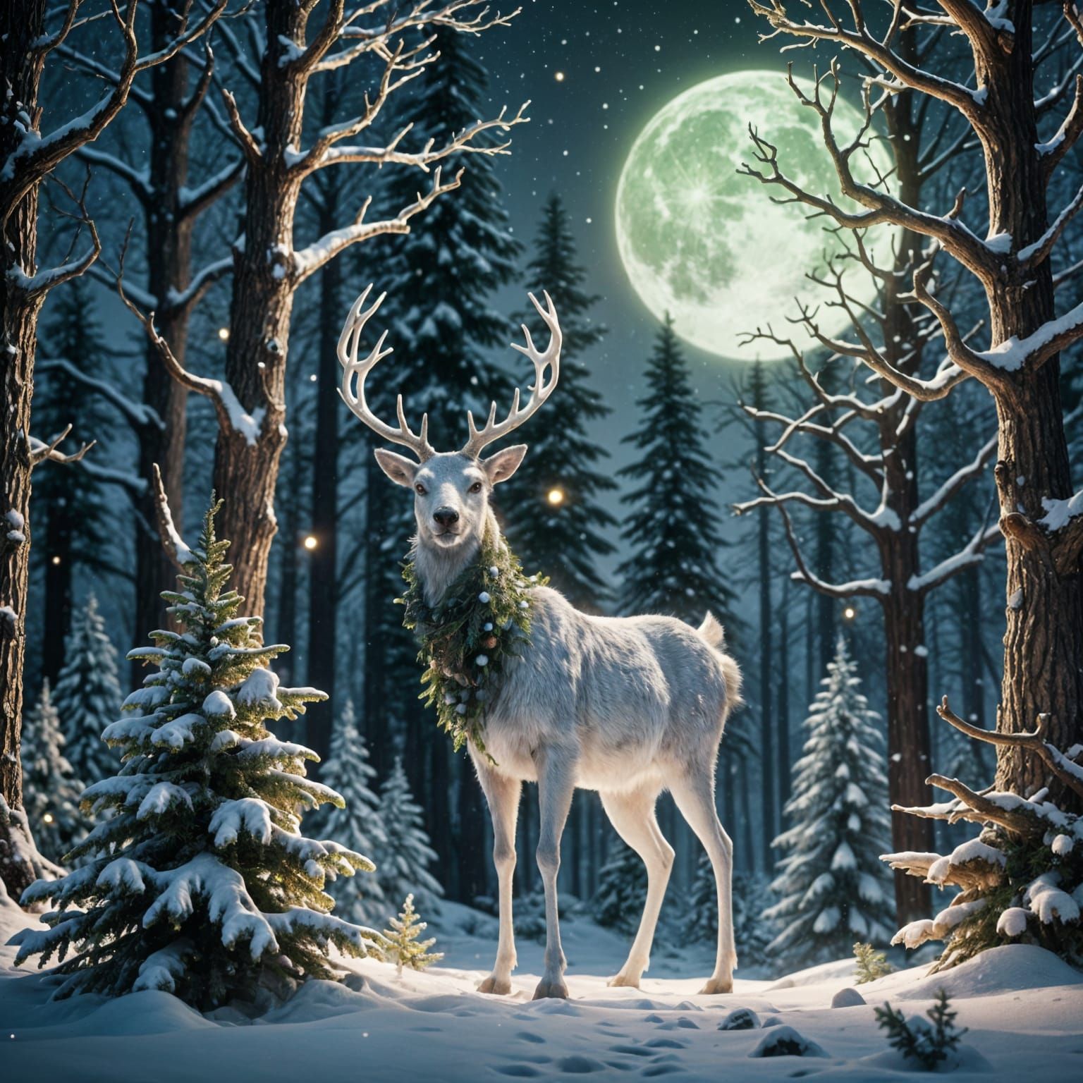 Mythical Christmas, Enchanting scene