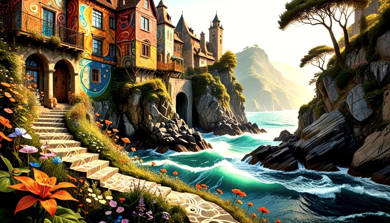 Hyper-Detailed Surreal Zentangle Art with Intricat... - AI Art