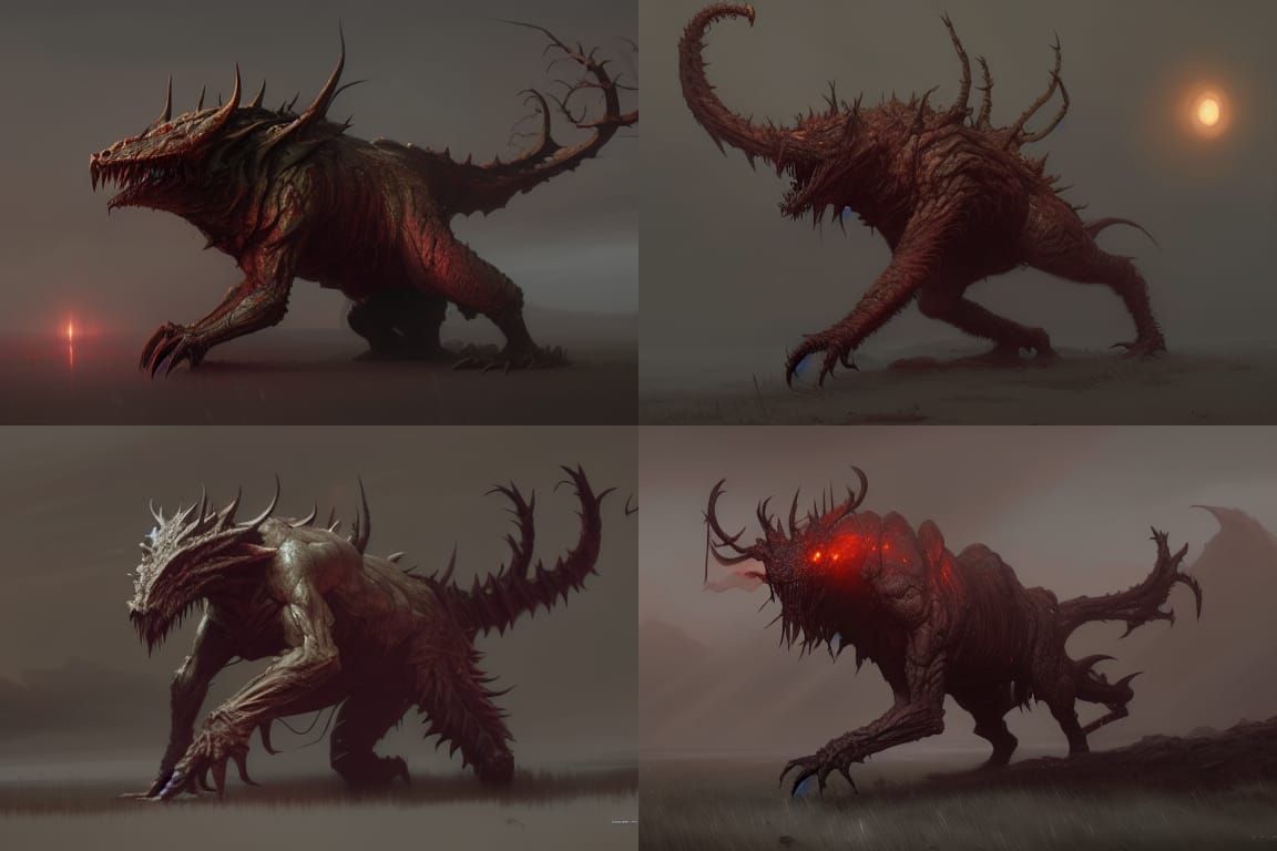 Nightmare Creatures - AI Generated Artwork - NightCafe Creator