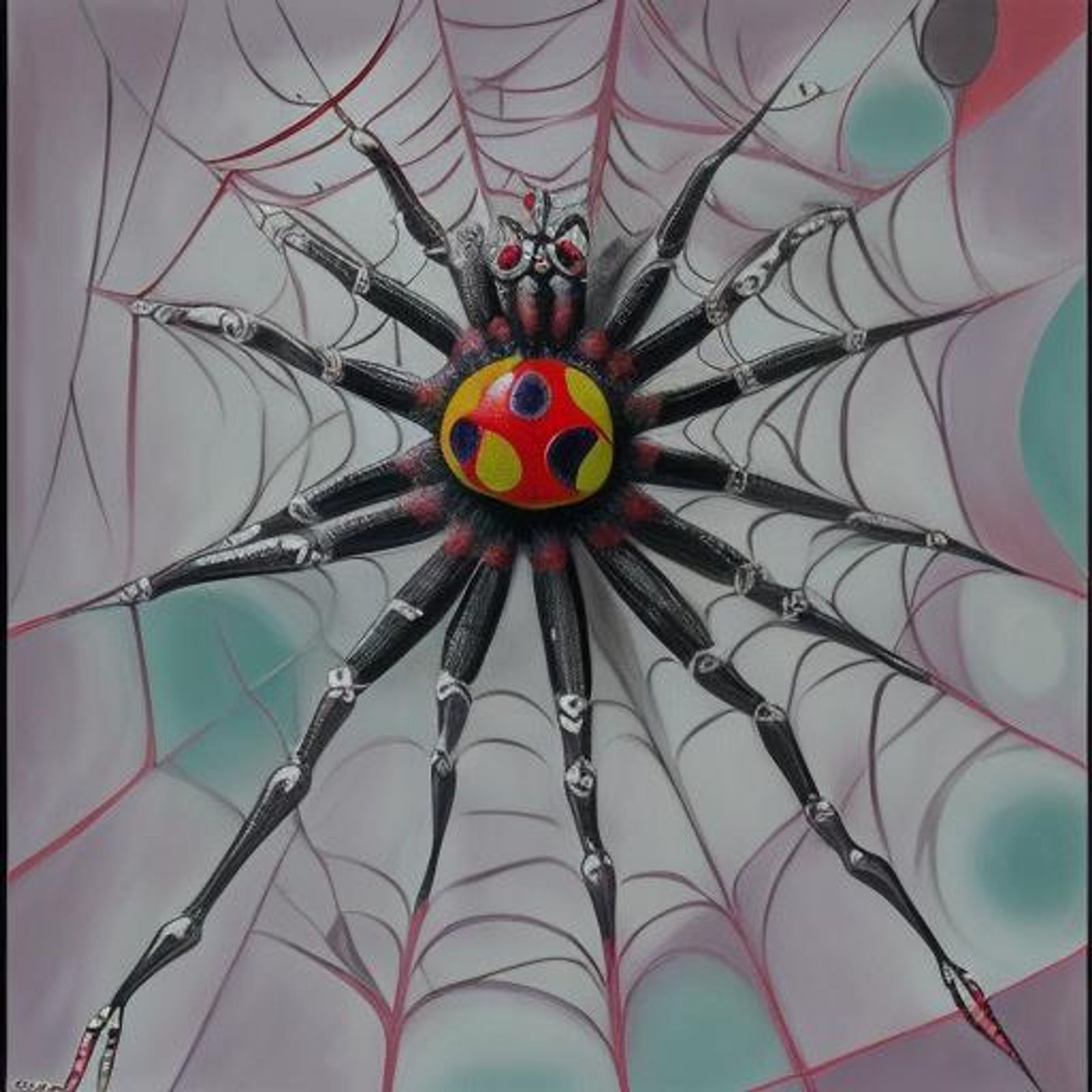 Soft Focus Giant spider web /anthropomorphic spider/surrealism , in the ...