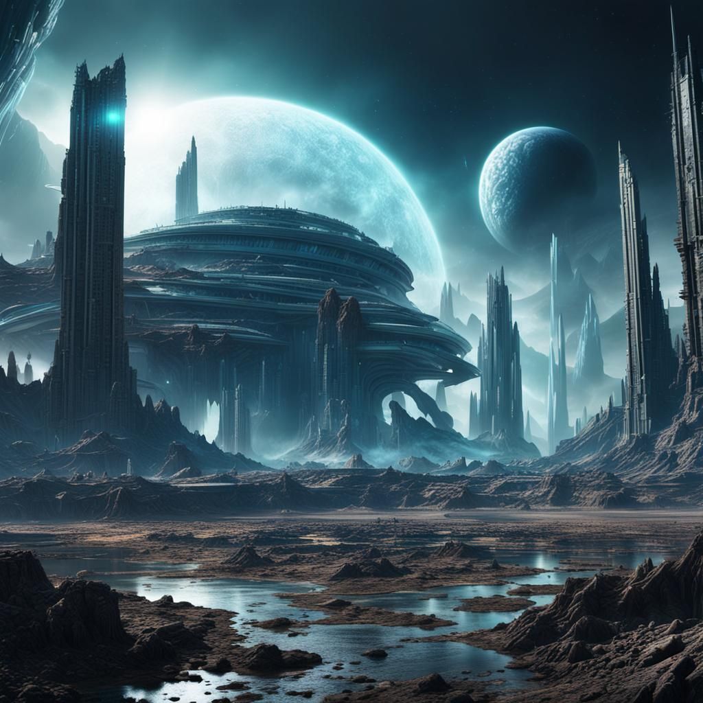 Alien ruins - AI Generated Artwork - NightCafe Creator