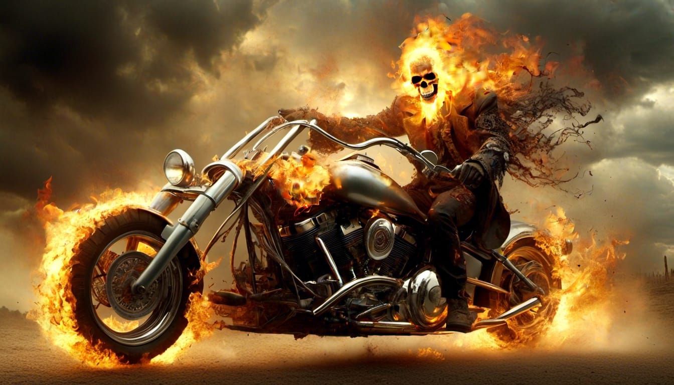 An Ghost rider - AI Generated Artwork - NightCafe Creator