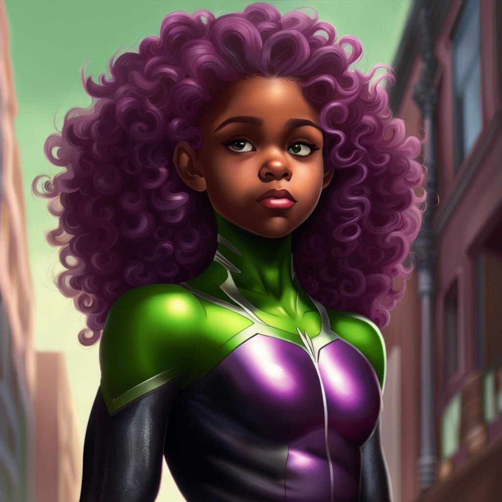 Realistic. Adorable 'Beast Boy' Girl - AI Generated Artwork - NightCafe ...