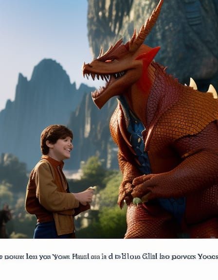 Smaug talking to bilbo baggins. Disney Pixar company - AI Generated ...