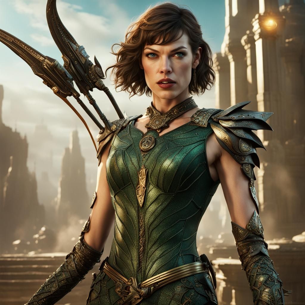 Milla Jovovich as DC's Artemis Crock - AI Generated Artwork - NightCafe ...