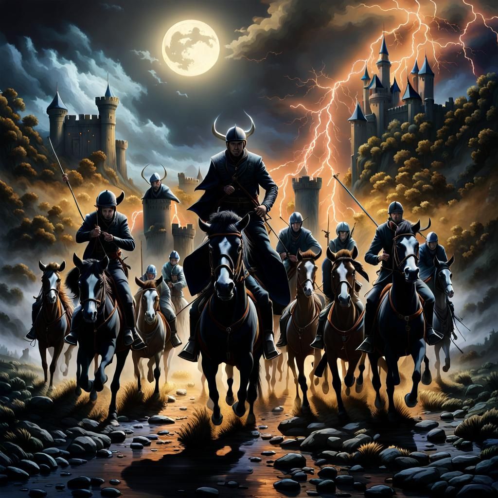 Night Riders - AI Generated Artwork - NightCafe Creator