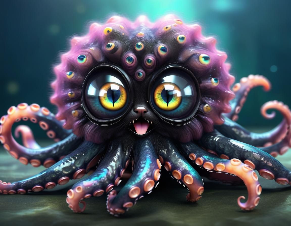 Octo-puss - AI Generated Artwork - NightCafe Creator