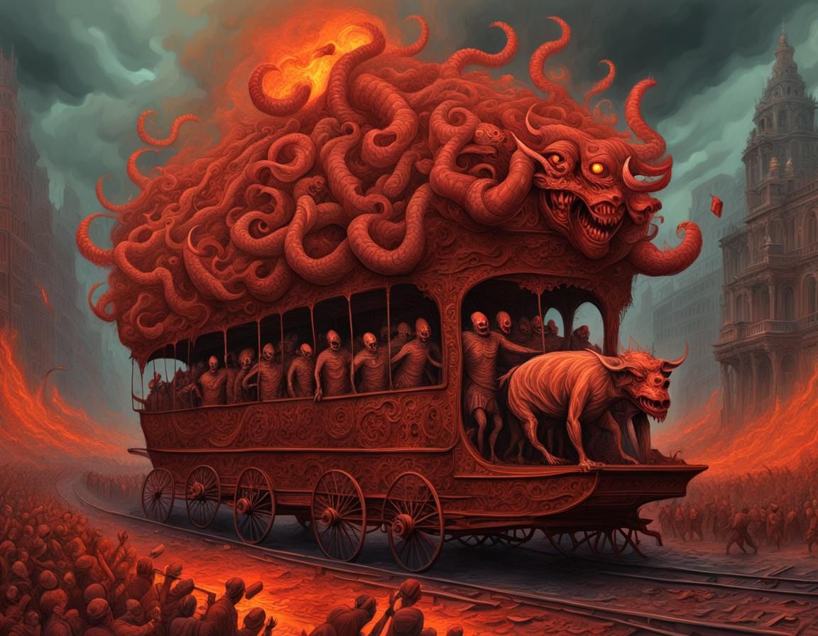 A Float in Hell's Parade V - AI Generated Artwork - NightCafe Creator