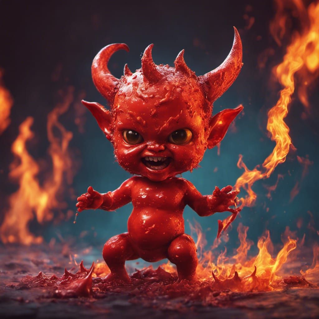 Baby Devil - AI Generated Artwork - NightCafe Creator