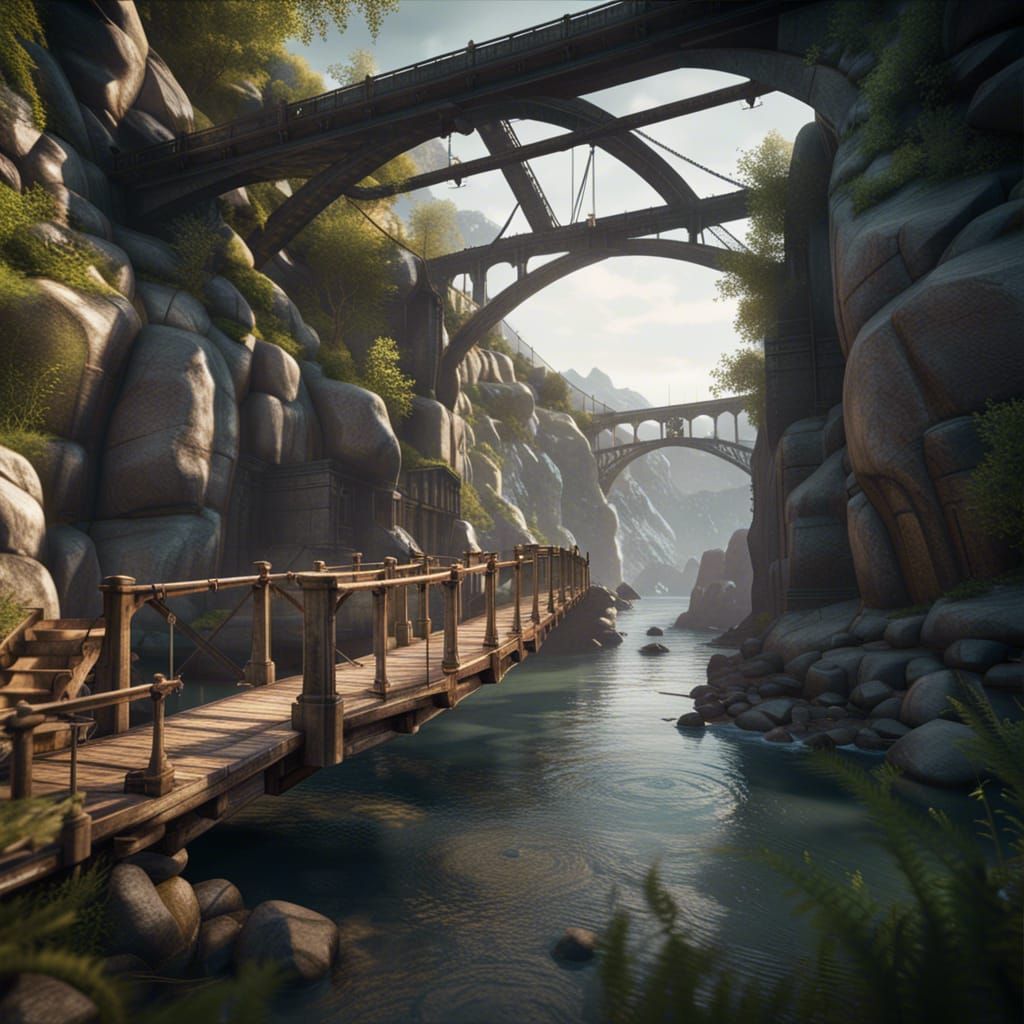bridge - AI Generated Artwork - NightCafe Creator