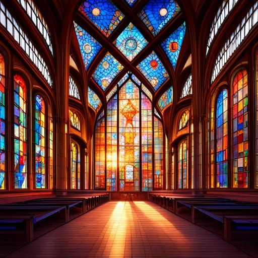 Stained Glass #7 - AI Generated Artwork - NightCafe Creator