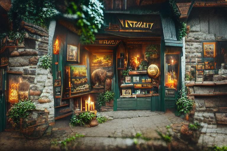 Quaint cozy small town store beautifully lit Ferdinand Knab Albert ...