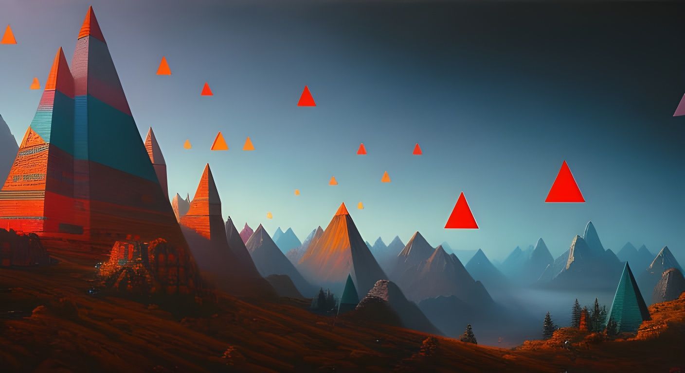 triangle planet - AI Generated Artwork - NightCafe Creator