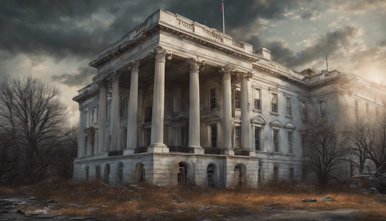 Post-Apocalyptic White House in Washington DC - AI Generated Artwork ...