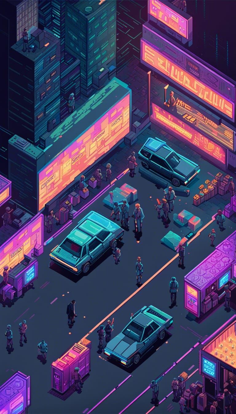 Pixel Runner 2049 - AI Generated Artwork - NightCafe Creator