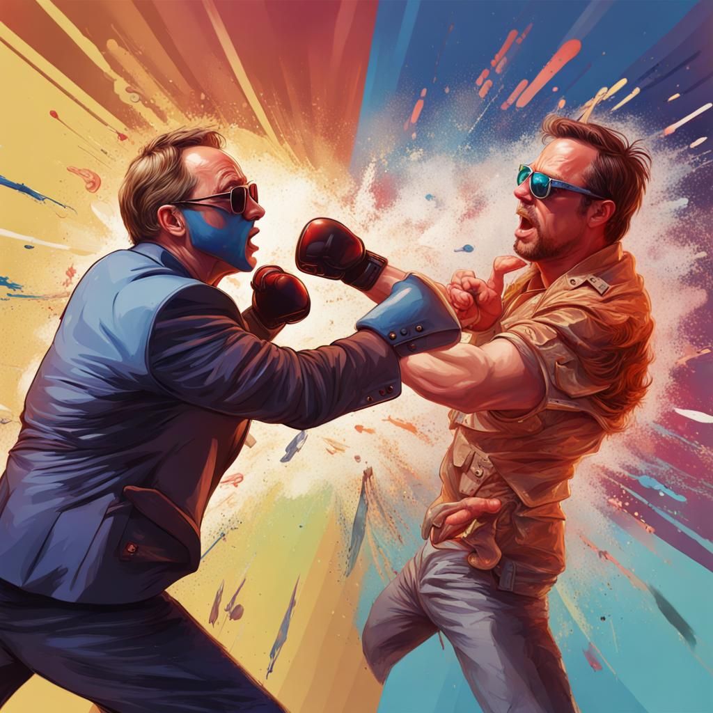 fighting for freedom, the other hand is holding a pair of sunglasses ...