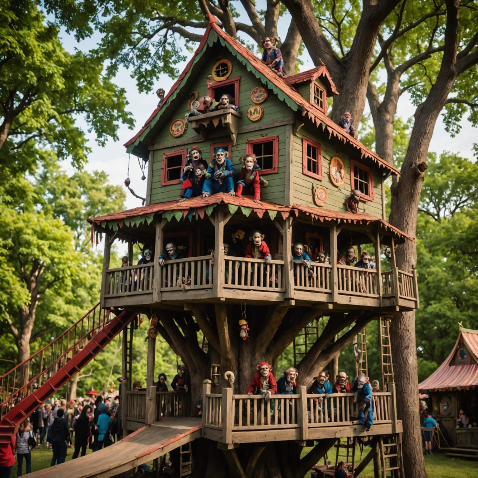 Zombie Monkey Monster Clown Treehouse