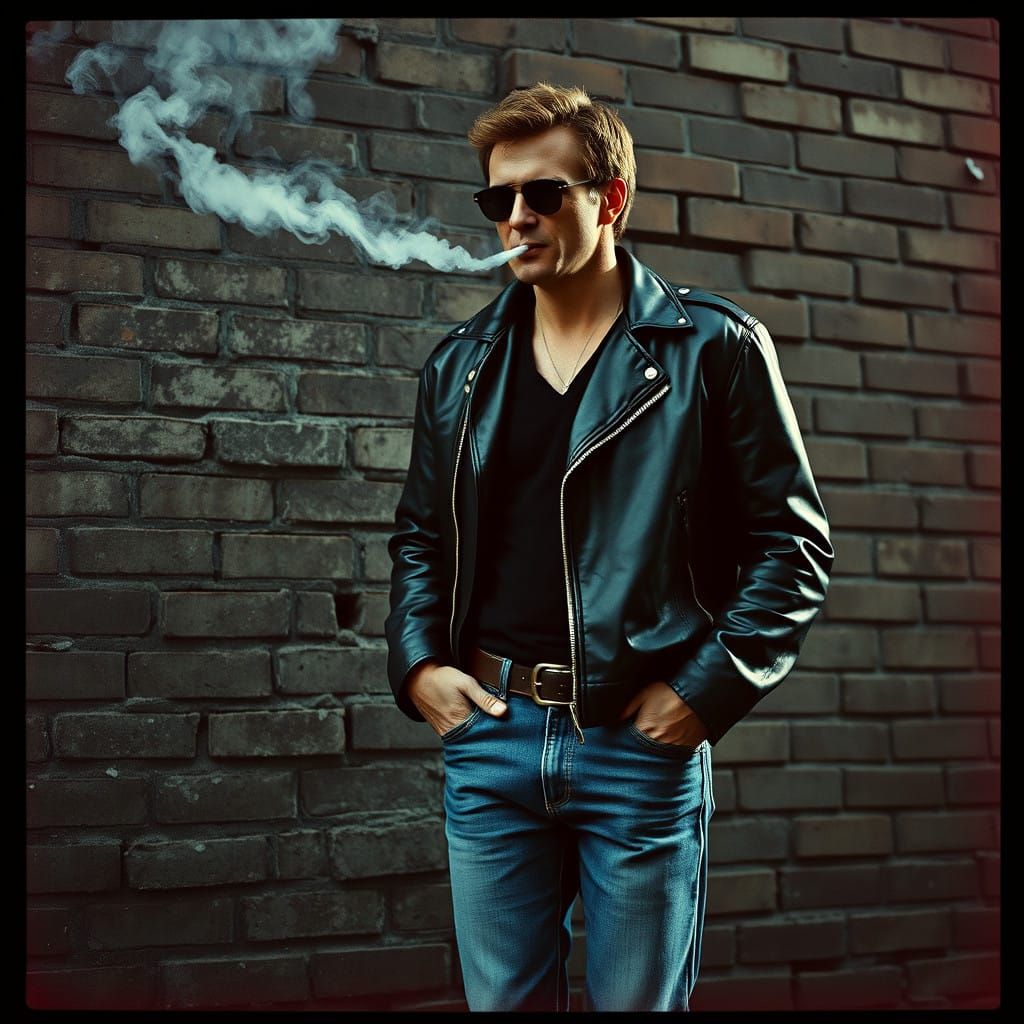 Steve McQueen street art smoking - Cinematic Street Art Ico...