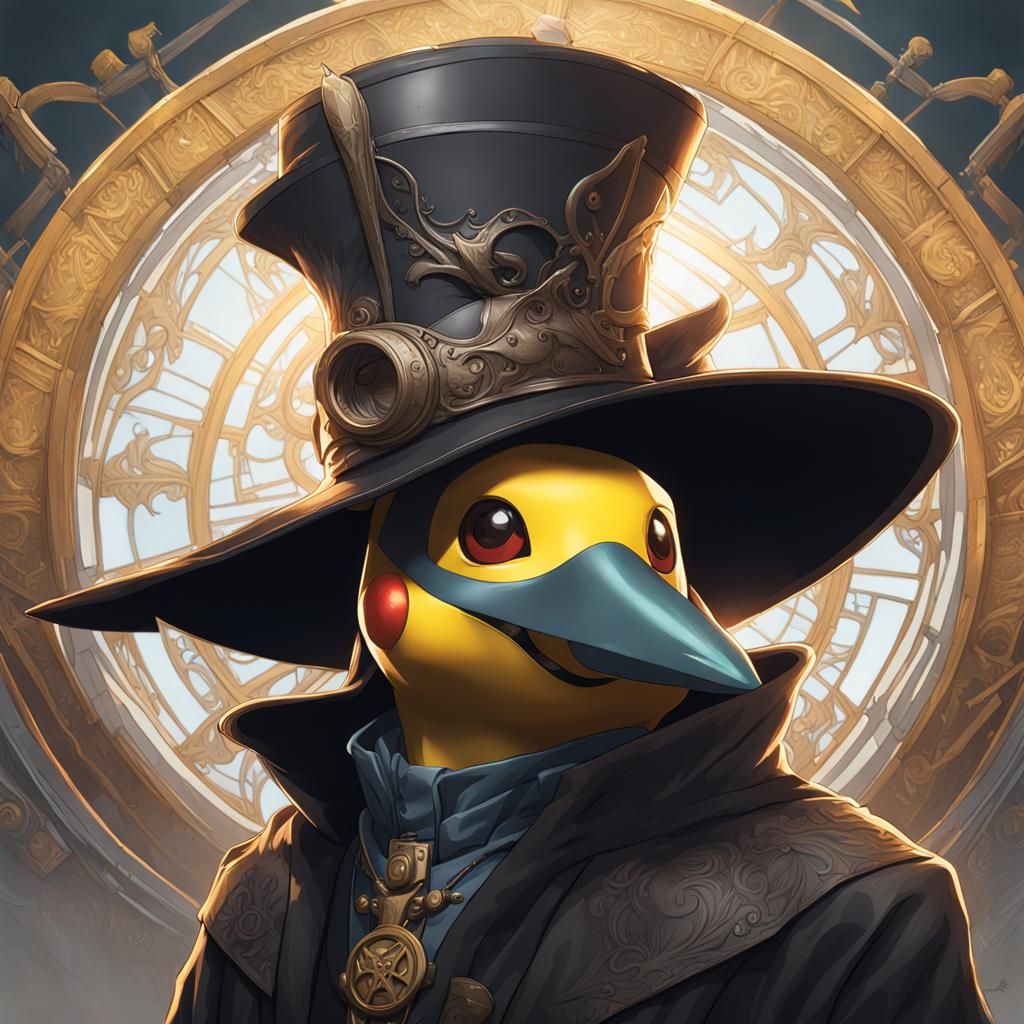 Pikachu Plague Doctor - AI Generated Artwork - NightCafe Creator