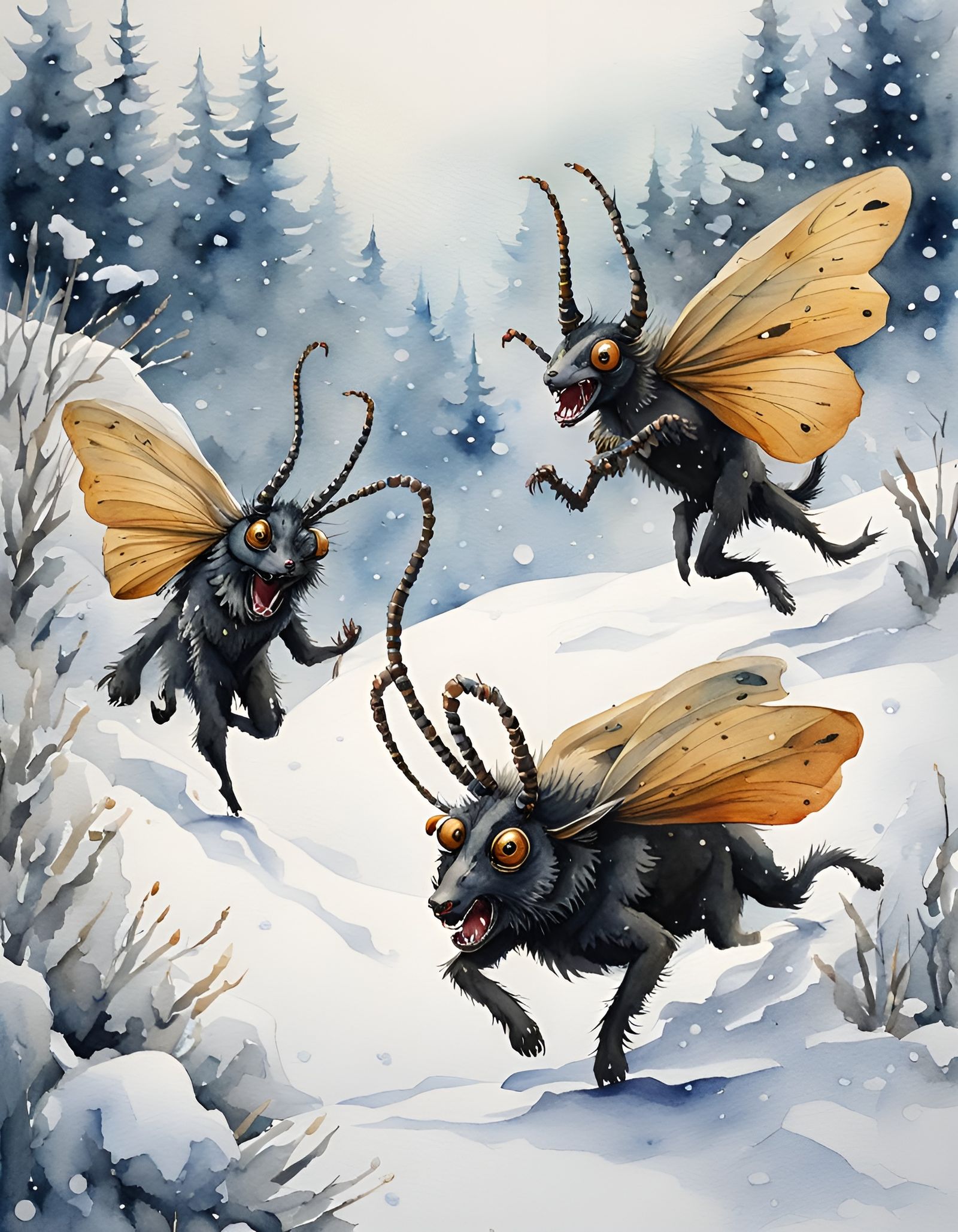 Snow Fun Elsewhere - AI Generated Artwork - NightCafe Creator