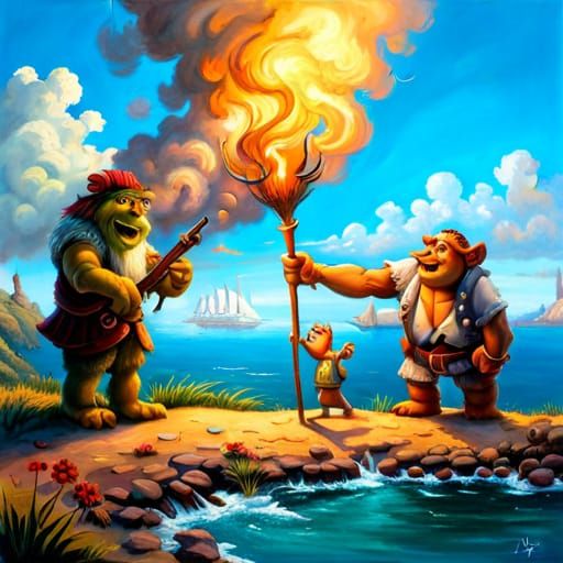 Trolls - AI Generated Artwork - NightCafe Creator