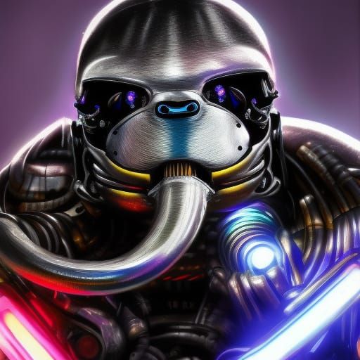 Terminator Sloth Five - AI Generated Artwork - NightCafe Creator