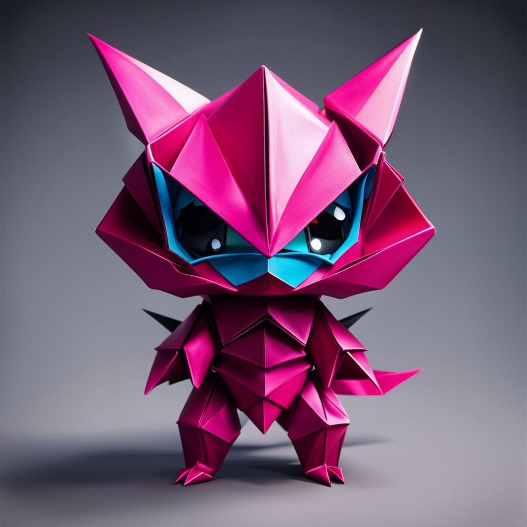 Origami ( Dan Mumford style:1. 2)Award Winning Painting of a origami ...