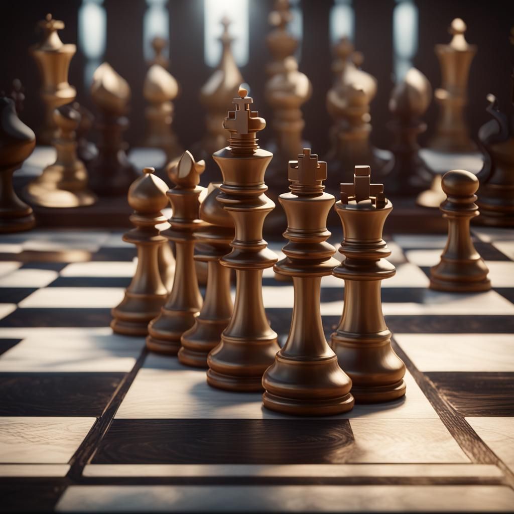 Realistic chess board - AI Generated Artwork - NightCafe Creator